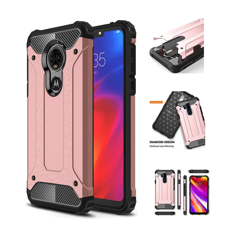 Case For Motorola E6 Shockproof Armor Case For Moto E6 Phone Cover Soft