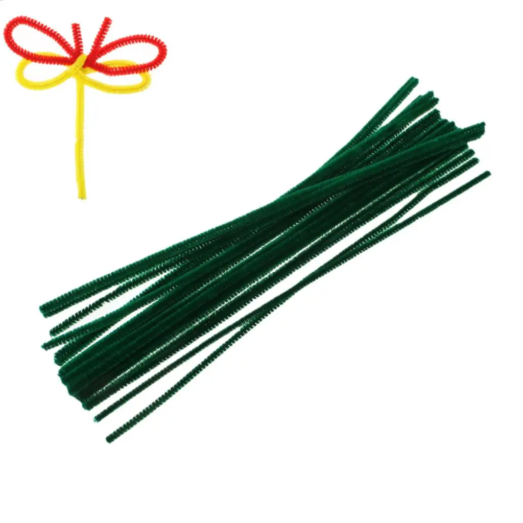 Terylene-Chenille-Stick-Pipe-Cleaner-Craft-DIY-Making-Christmas-Dark ...