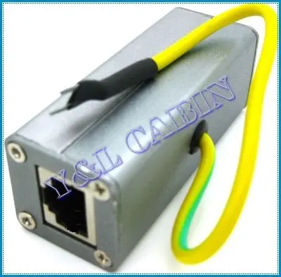 Ethernet Network RJ45 RJ 45 Surge Protector Thunder Lightning Arrester ...