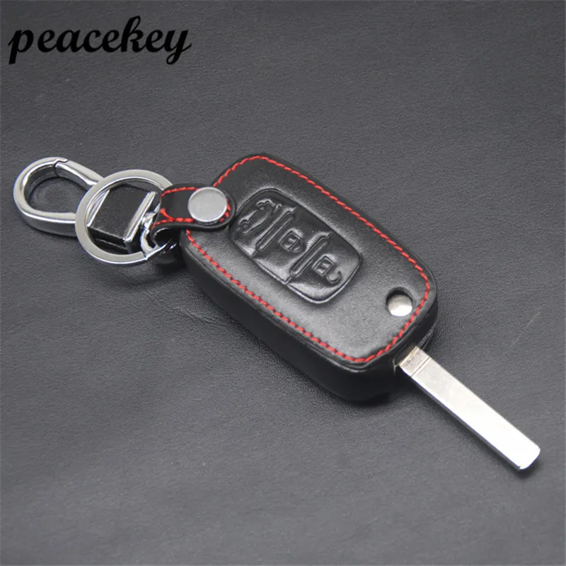 Peacekey Car Folding Key Leather Case For Lada Sedan Largus Kalina ...