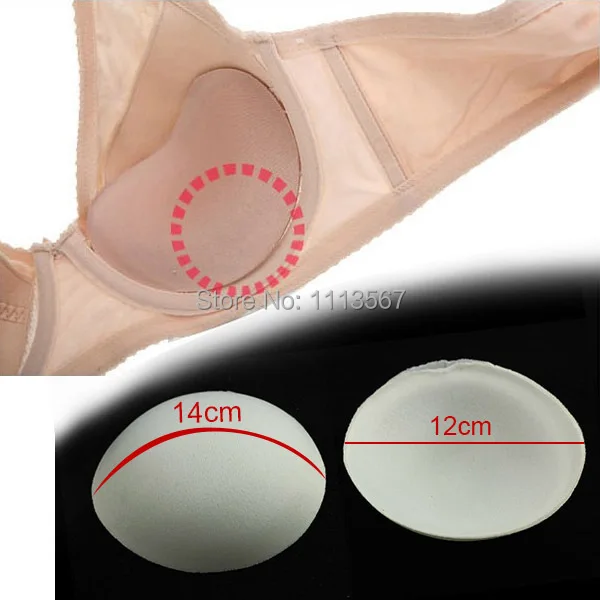 Wholesale 50pairs White Round Sewing In Bra Cups Soft Foam Bra Pads For Bikini Pads Insert