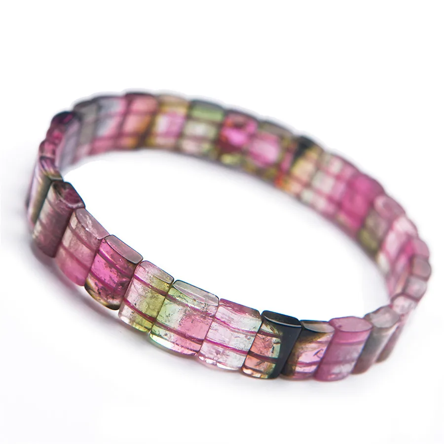 Precious Natural Watermelon Tourmaline Gemstone Stretch Rectangle ...