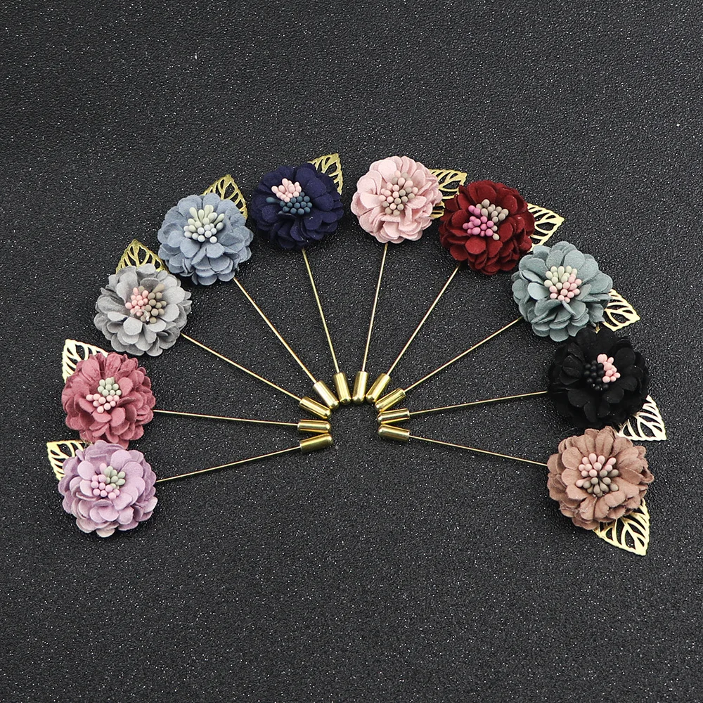 1ps Fabric Flower Brooches Men/Women Brooch Pins Suits Decoration Lapel ...