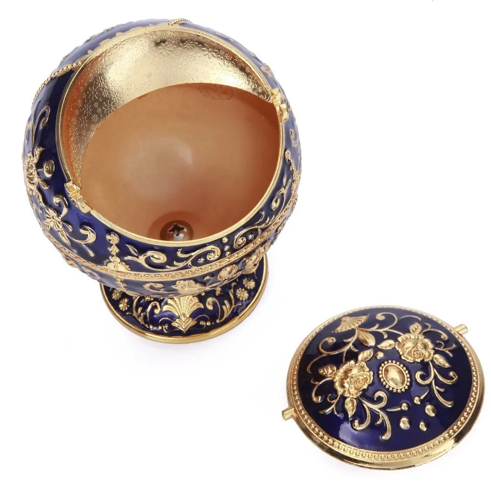 Antique European Ashtray - Smokeless, Metal Body with Lid, Luxurious ...