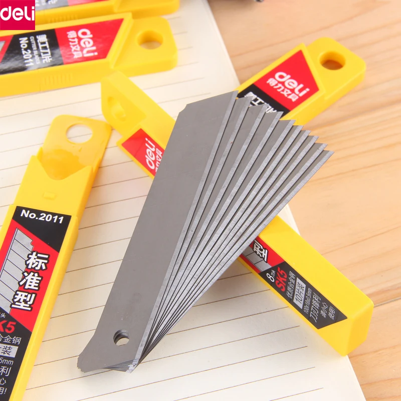 Deli Utility Knife Blade Replacement High carbon Steel Blade 18mm ...