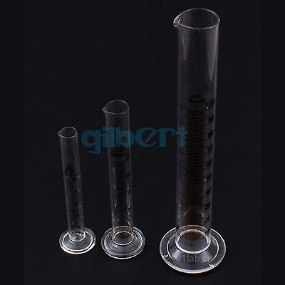 50ml Lab Glass Graduated Measuring Cylinder 110mm Height With Spout ...