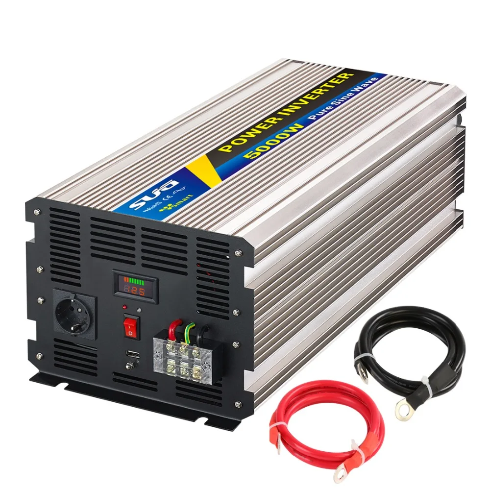 SUG 5000W Peak 10000W Power Inverter Pure Sine Wave DC 12V 24V 48V to ...