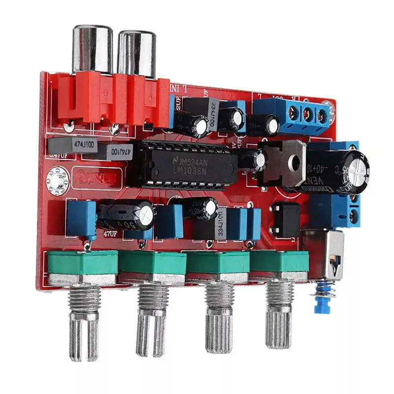 Lm1036 Op-Amp Hifi Amplifier Preamplifier Volume Tone Eq Control Board ...