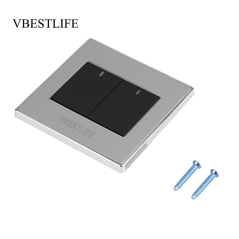 VBESTLIFE 1 Way 250V 10A Home Electrical Push Buttons Wall Light Switch ... VBESTLIFE 1 Way 250V 10A Home Electrical Push Buttons Wall Light Switch ...