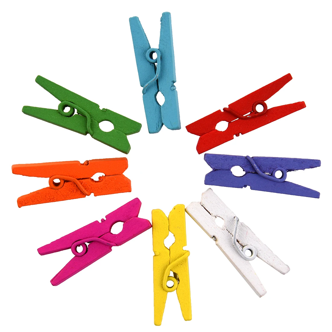Mini Wooden Pegs Multi Coloured 100pk|multi coloured|pegs woodenpegs ...