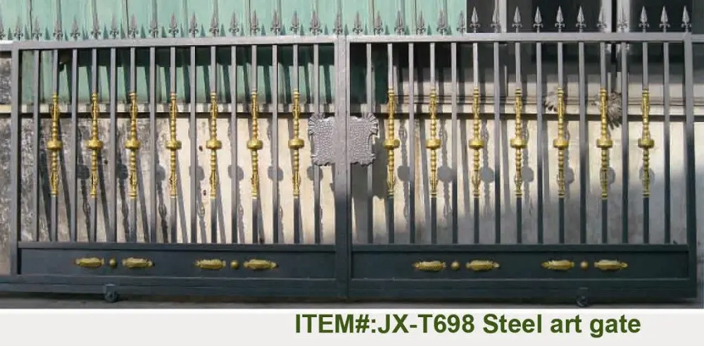 Wrought iron sliding gate with gate motor|iron gate valve|ironiron gate ...