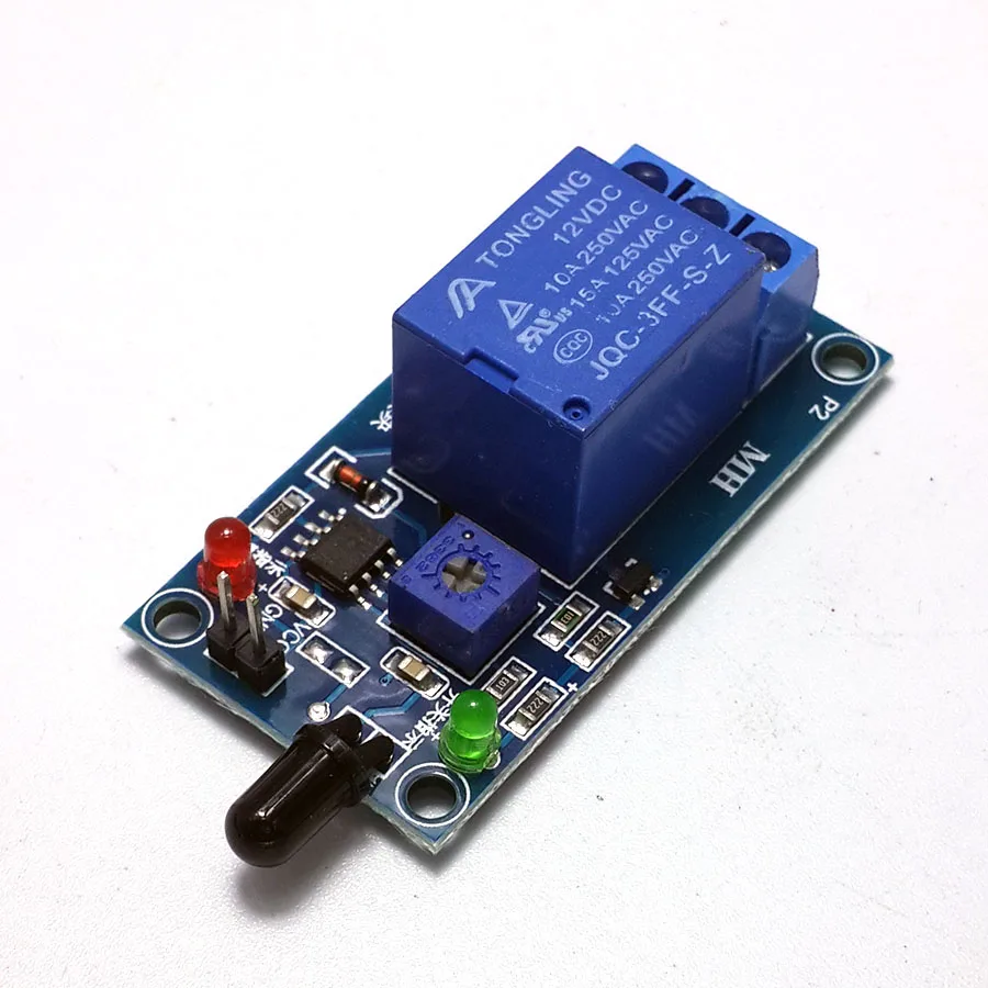 Flame flare detection module, flame sensor, 12V relay module with ...