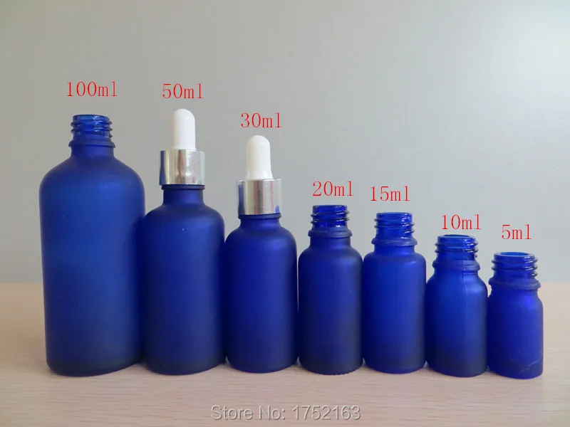 30ml Glass Bottle Blue Frosted Bottle Body could Match With Sprayer 30ml Glass Bottle Blue Frosted Bottle Body could Match With Sprayer