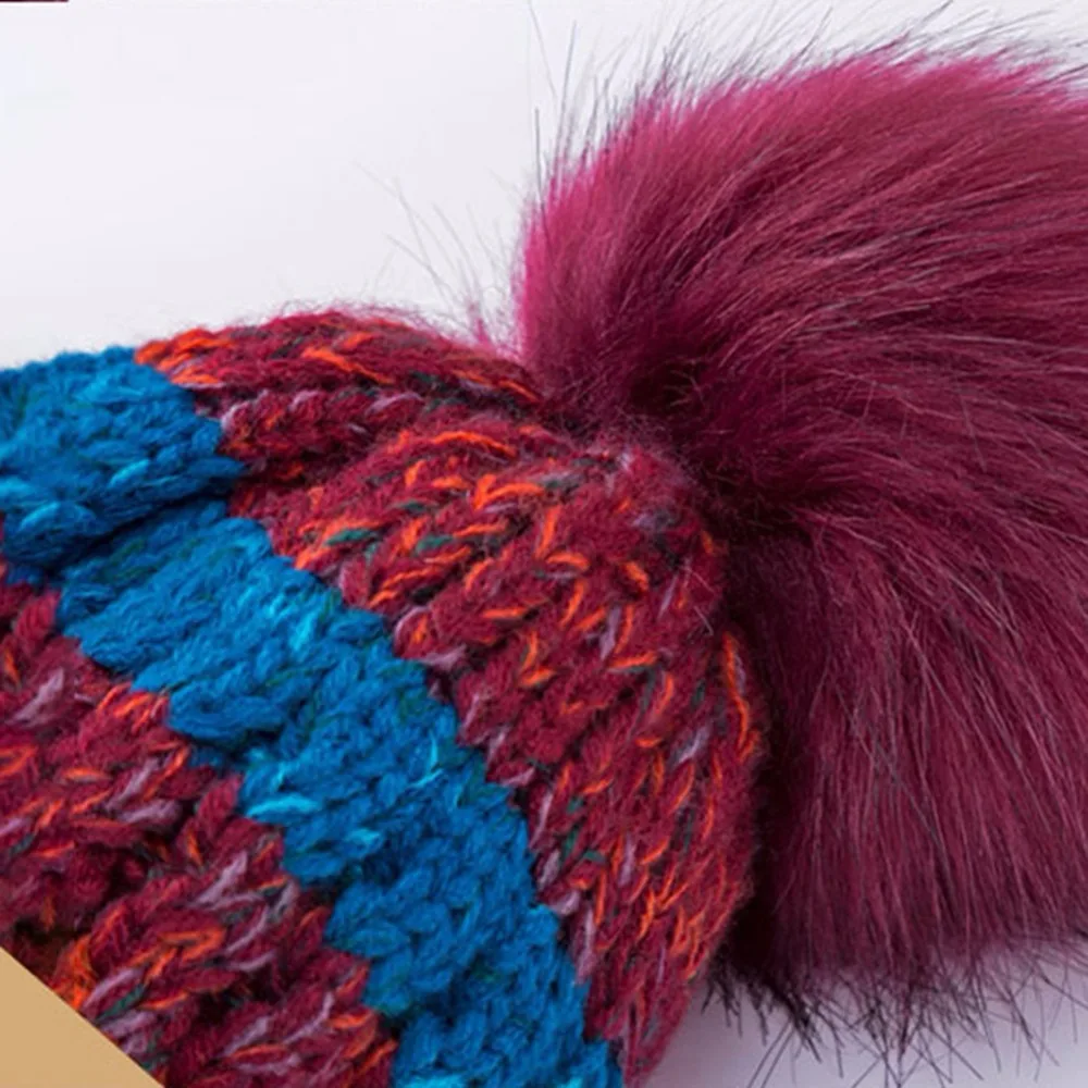 SYi Qarce 2 шт./компл. Для женщин теплый зимний толстый теплый вязаная шапка с шарфом для Для ...