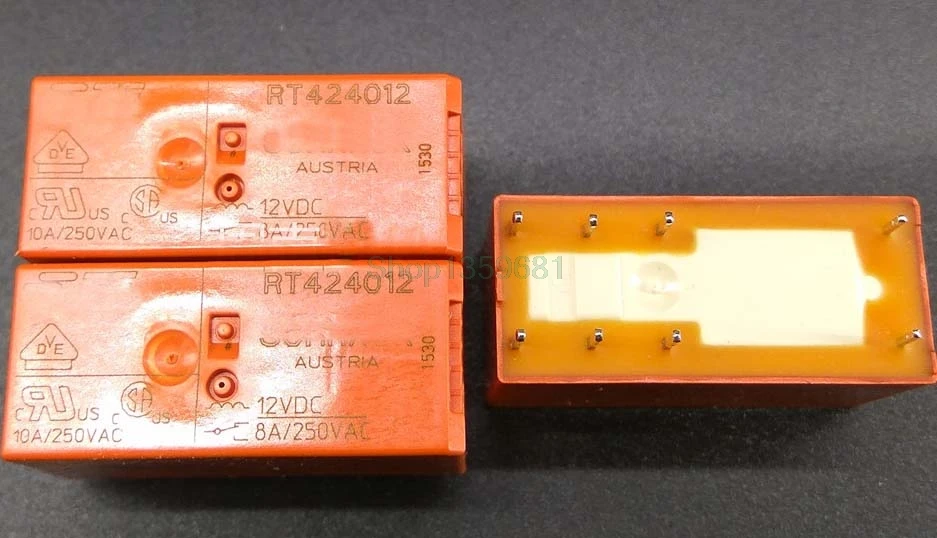NOVA RT424012 12VDC RT424012 12vdc RT424012 12v 8 pinos|Relés| - AliExpress