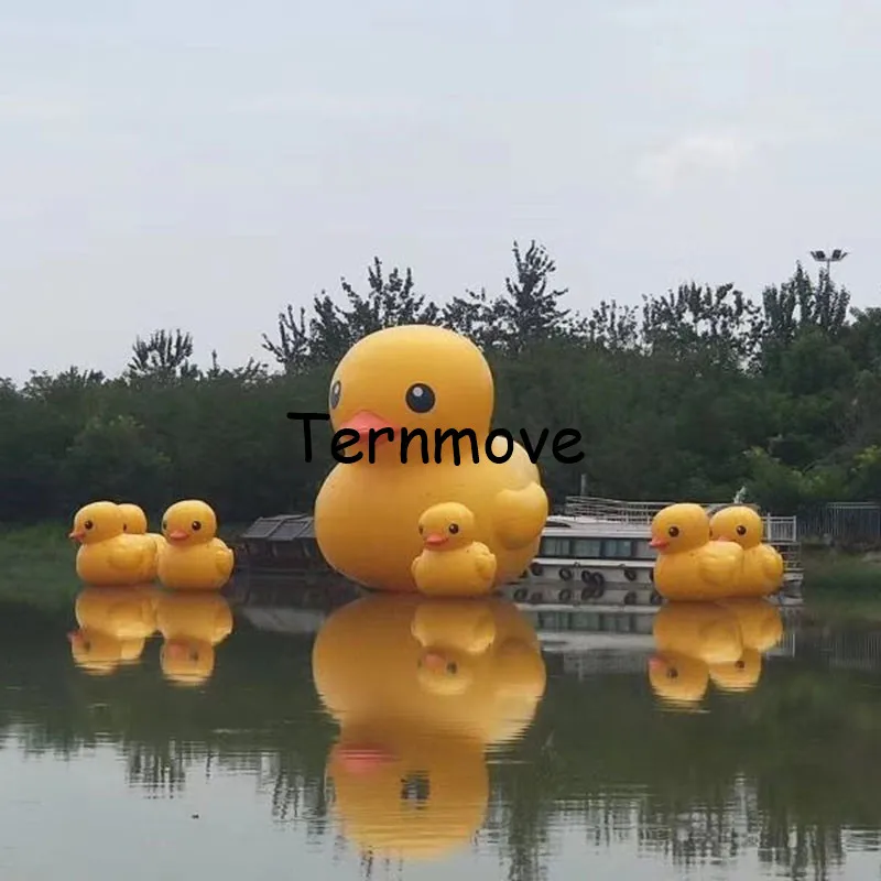 Advertising Inflatable Duck Inflatable 3m Advertising Promition Yellow ...