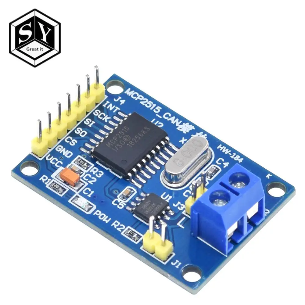 1PCS Great IT MCP2515 CAN Bus Module TJA1050 receiver SPI For 51 MCU ...