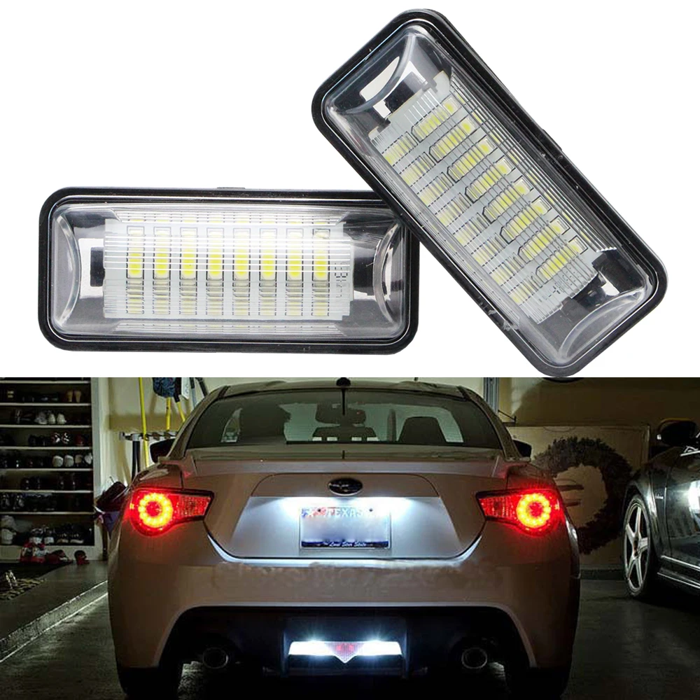 Led License Plate Light Rear Registration Number Lamp For Subaru