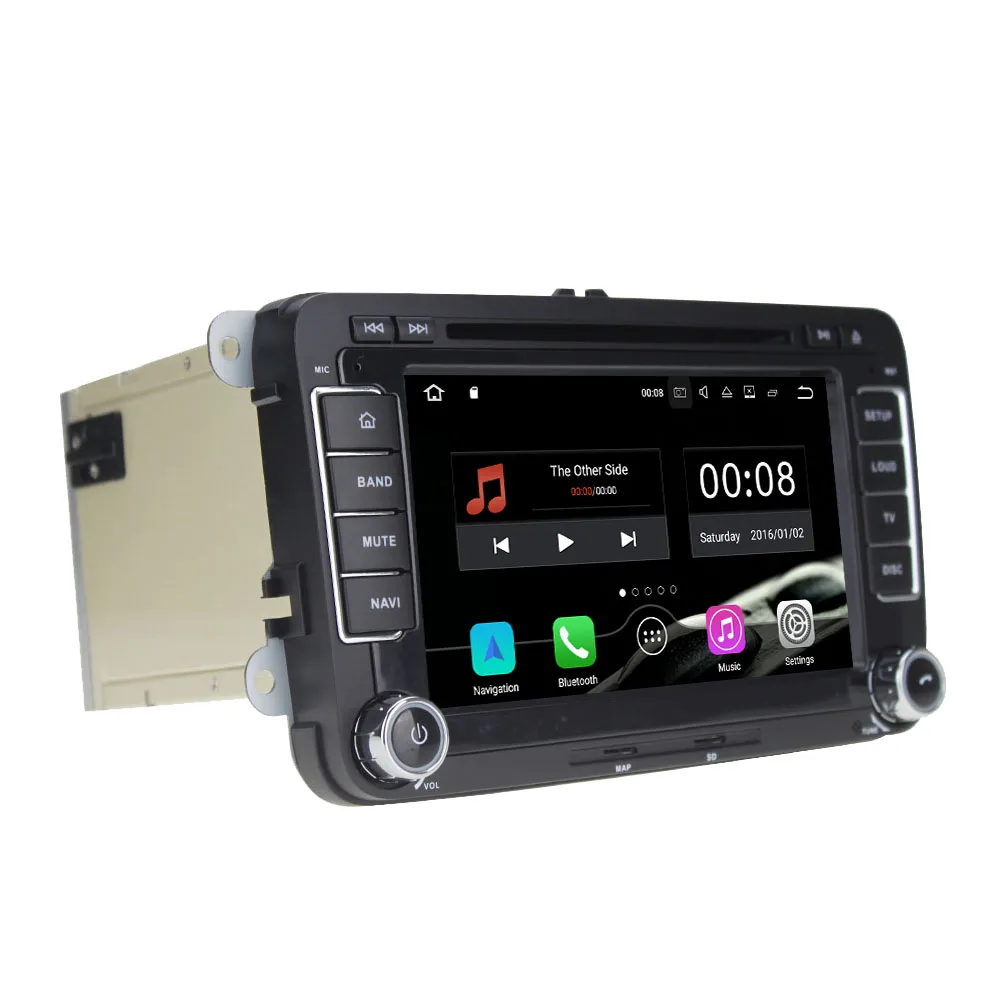 16GB ROM Android 7.1 Quad Core 2GB RAM Car Multimedia Player for VW ...