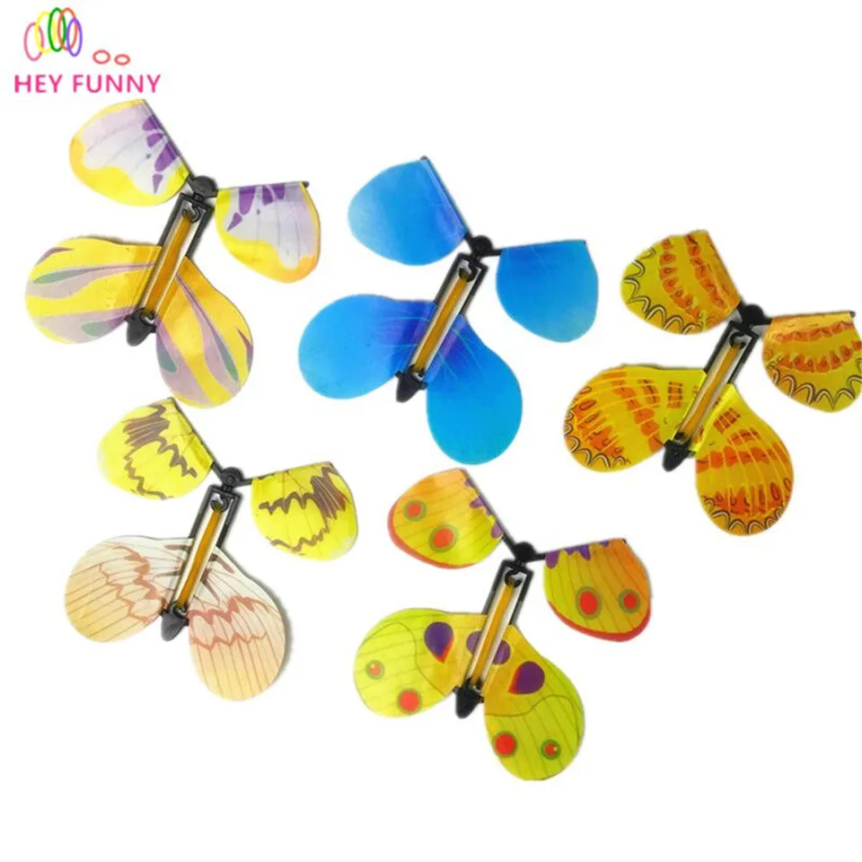 Free shipping 30pcs magic butterfly flying butterfly change with empty ...