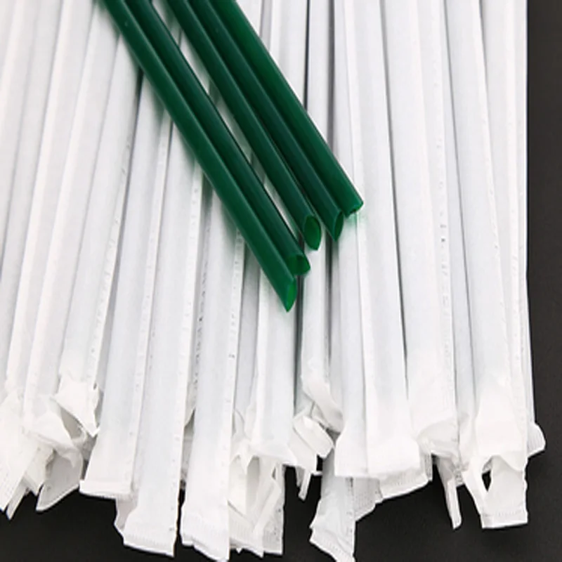 Individual package 21cm long 0.6cm diameter dark green color straight ...