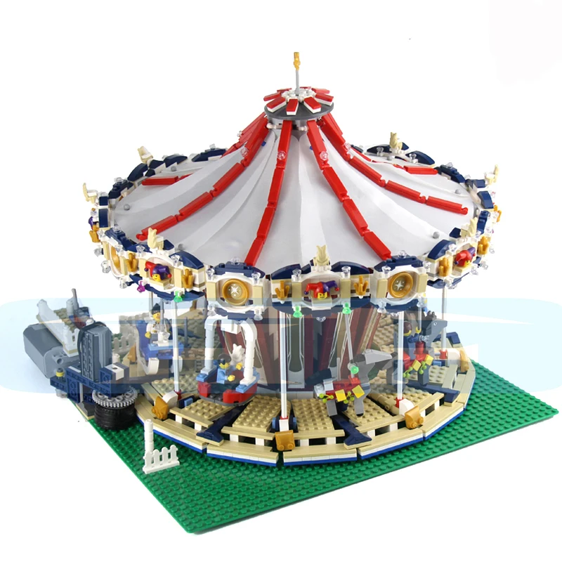 NEW 3263Pcs City Street Grand Carousel Model Building Kits Blocks ...