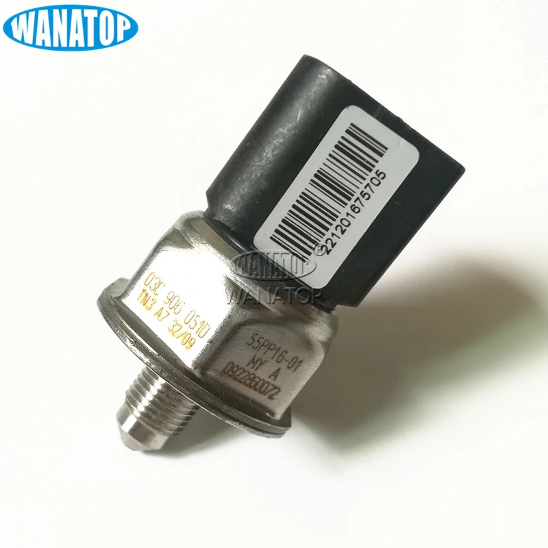 Fuel Pressure Sensor 55PP16 01 55PP1601 03C906051D For Audi V W Seat ...