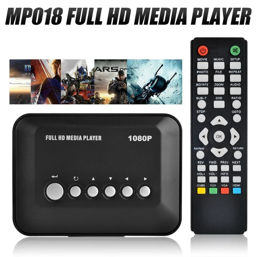 Mini Full HD 1080P Multi TV HDD Media Player HDMI Reproductor USB Video ...