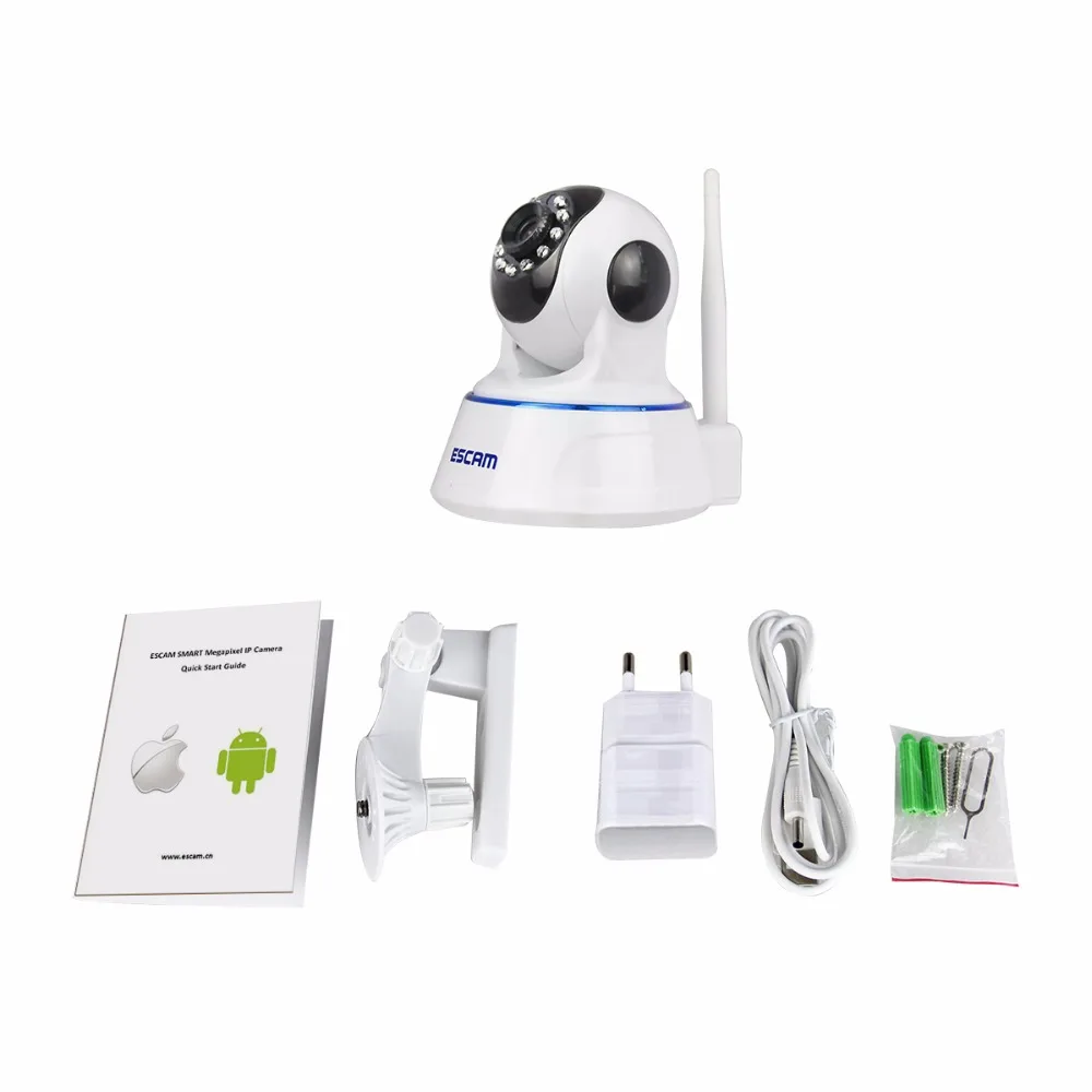 On Sale Escam QF002 HD 720P Wireless IP Camera Day Night Vision P2P ...