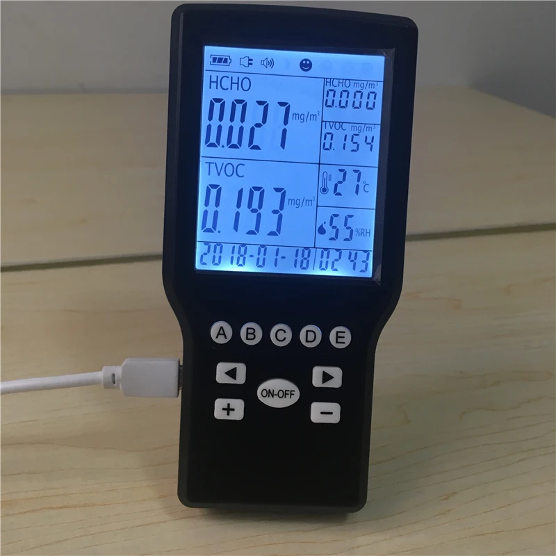 Portable Formaldehyde Tester Gas Detector Meter Indoor Air Quality ...
