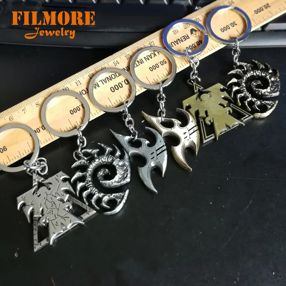 Full-Sets-StarCraft-Game-Keychain-Wings-of-Liberty-Terran-Zerg-Protoss ...