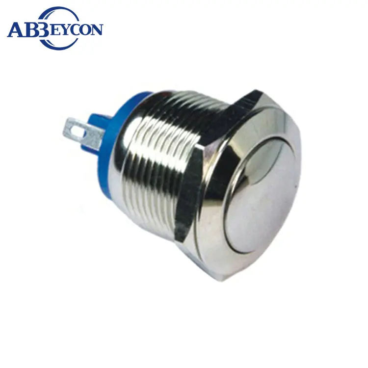 TY 1909 19mm Domed head momentary pin terminal push button switch ...