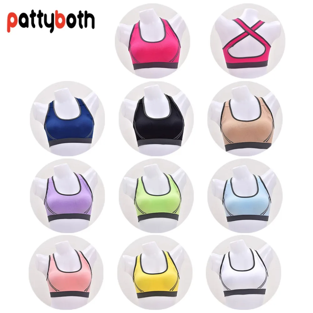 Sexy Women Fitness Bra Padded Compression Sport Bra Top Sportswear ...