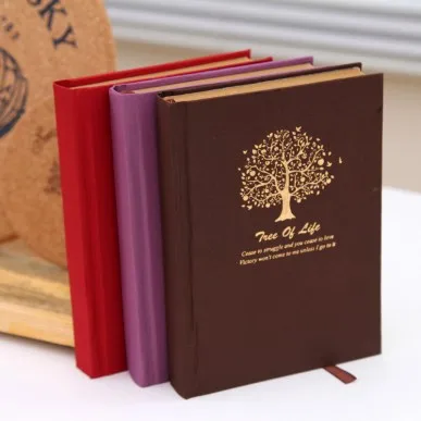 Fashion hardcover note book Retro kraft paper hard copy book A6 ...