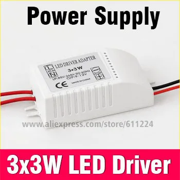 3x3W LED Power Driver Input Voltage AC 85 265V 50/60Hz Transformer ...