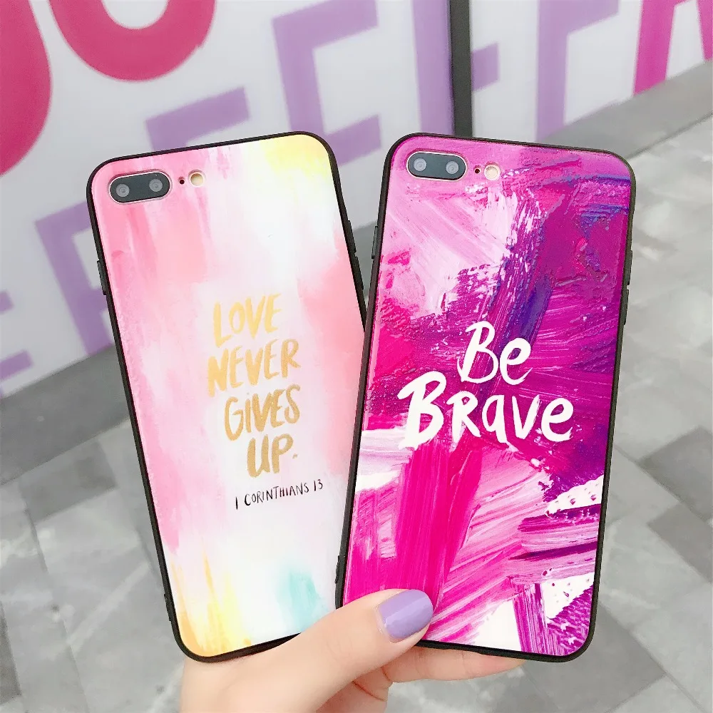 Personality Cute 3D Relief Phone Case For IPhone X 7 8 6 6S Quotes personality-cute-3d-relief-phone-case-for-iphone-x-7-8-6-6s-quotes