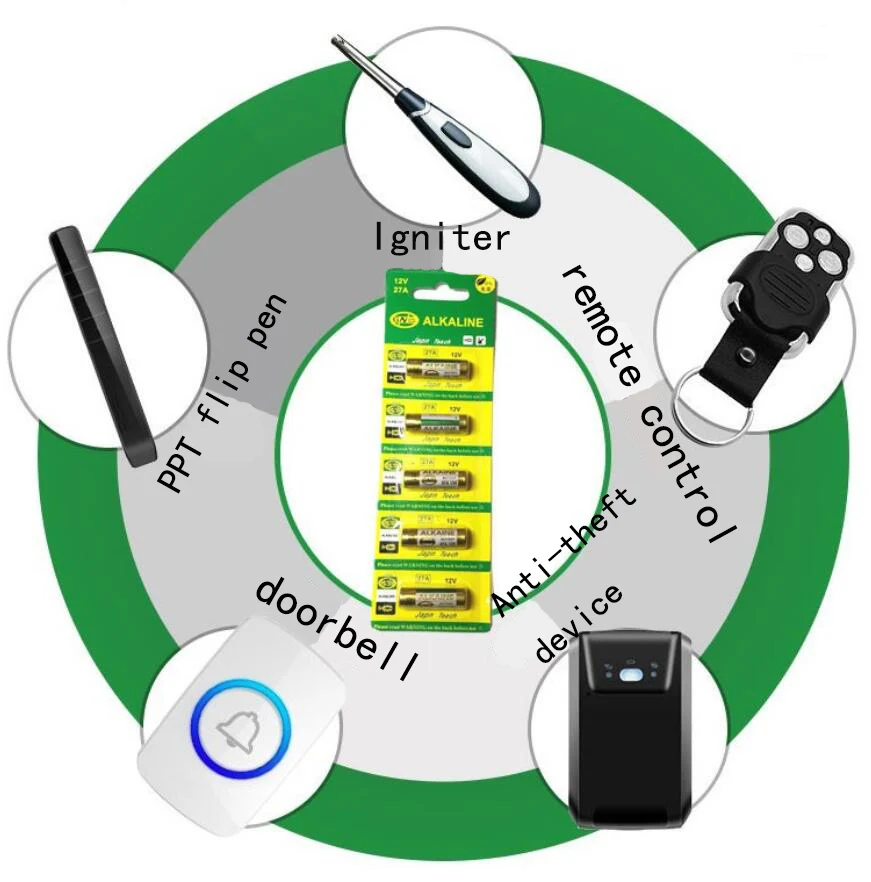 5pcs 12V 27A Alkaine аккумуляторы G27A MN27 MS27 GP27A A27 L828 V27GA ...