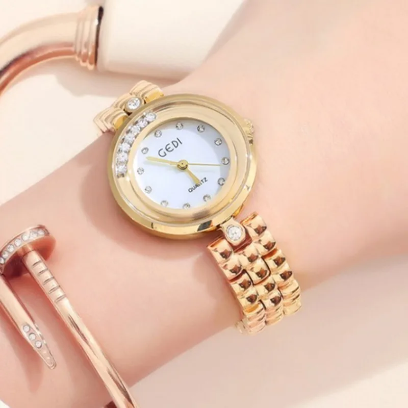 GEDI Luxury Brand Watches Women Waterproof Stainless Steel Quartz Watch ...