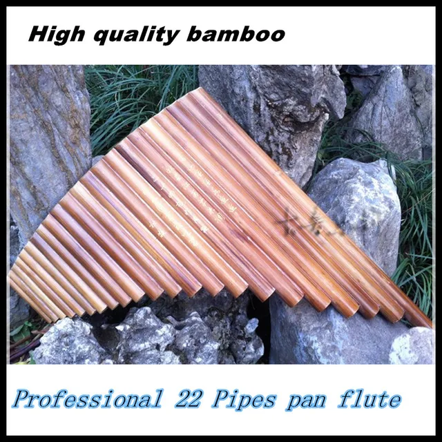 Professional bamboo PanFlute 22 Pipes Woodwind Flauta xiao Curved ...