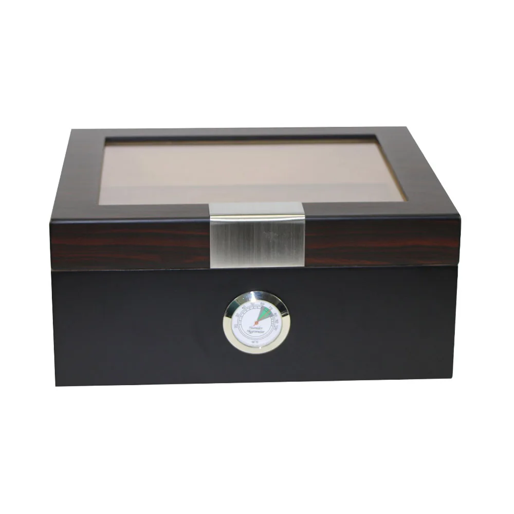 Classic Wooden Cigar Humidor box with Glass Top Custom Table Handmade ...