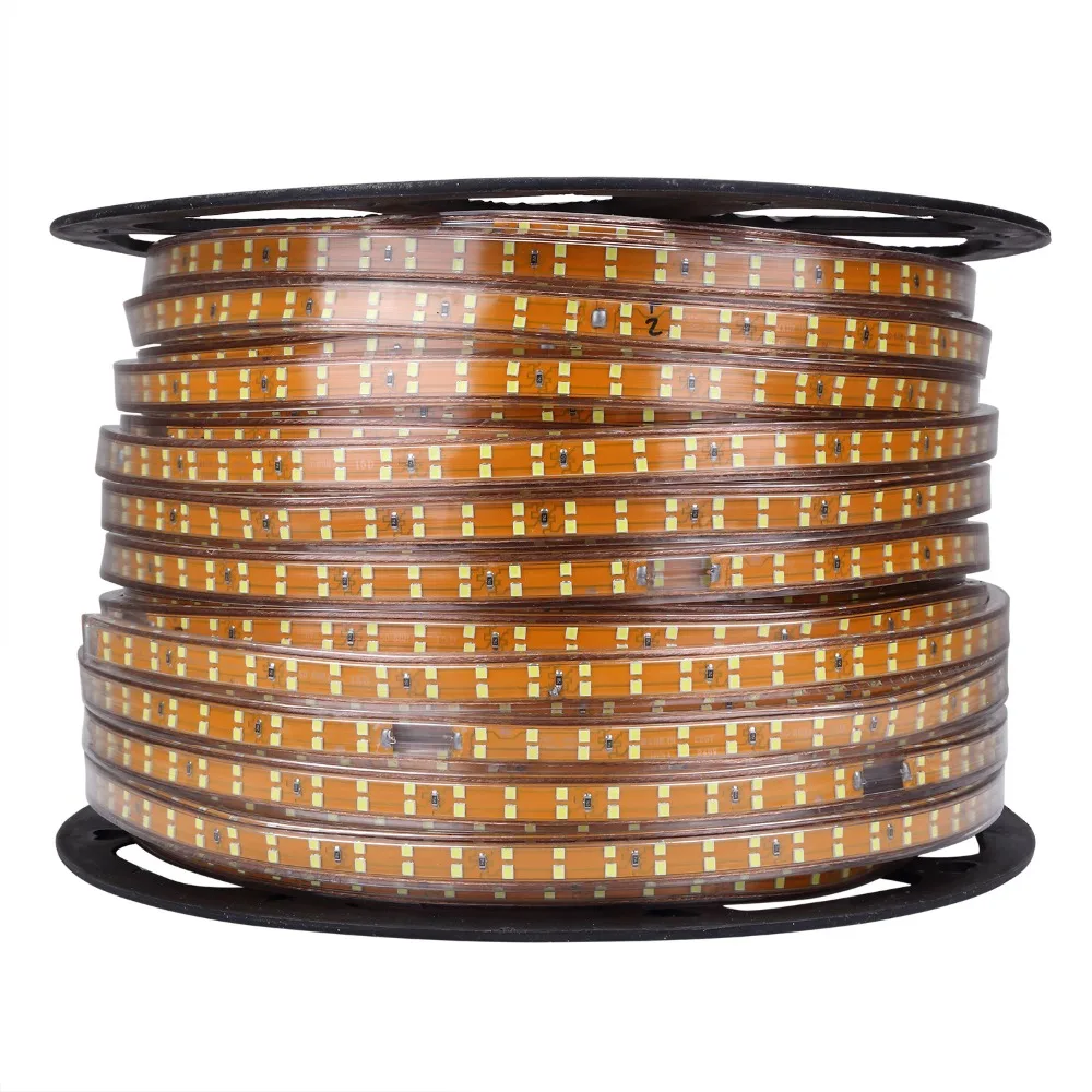 DHL 100m/lot Super bright 156led/m 220V led strip SMD 2835 Double Row ...