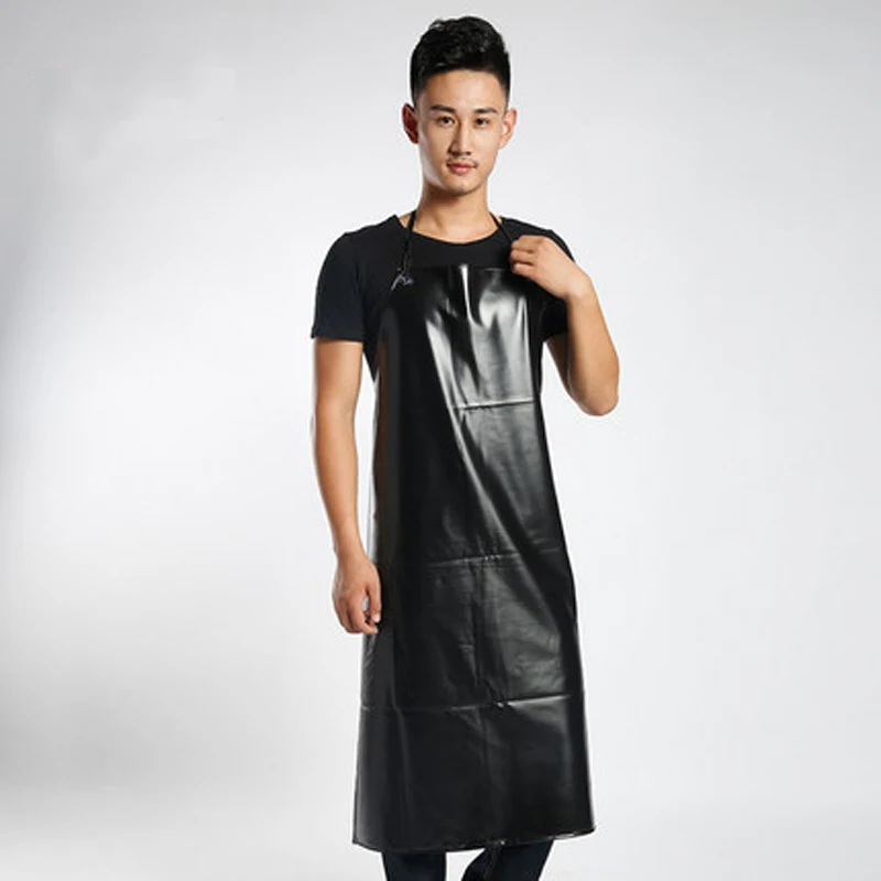 High Quality Oil Proof Waterproof Pvc Aprons Sleeveless Cooking Work