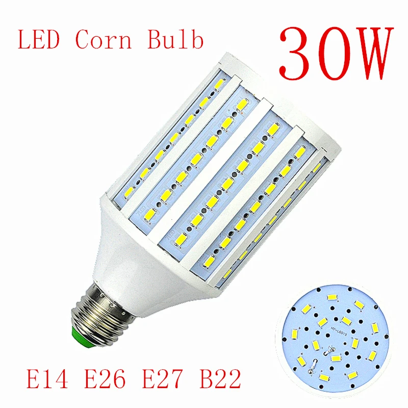 Light-Bulb-B22-E26-E27-E14-SMD5730-30W-98Leds-LED-Lamp-LED-Bulb-85-265V ...