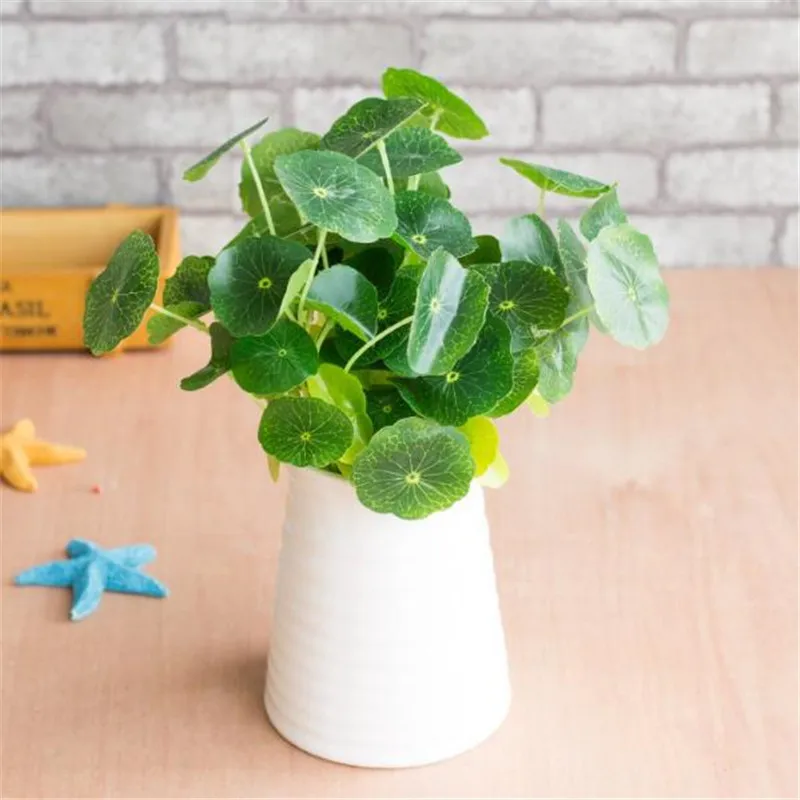 Real Touch Lotus Leaf Bunch (12 stems/piece) Greenery Simulation Green ...