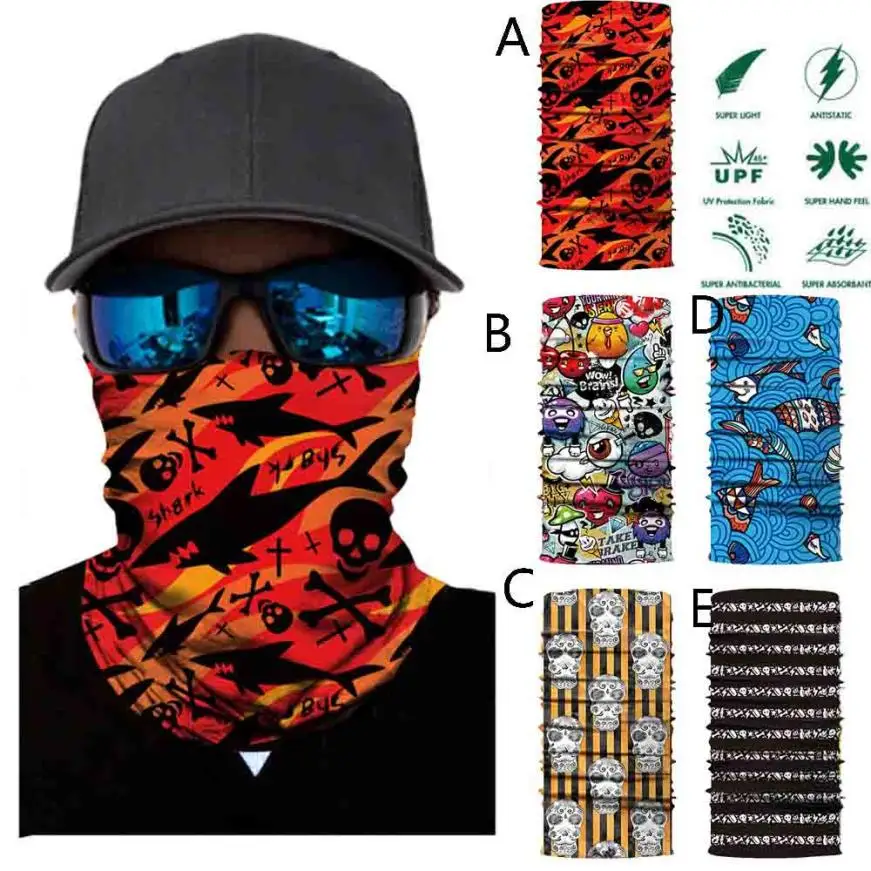 FishSunDay Outdoor Cycling Motorcycle Head Scarf Neck Warmer Face Mask ...