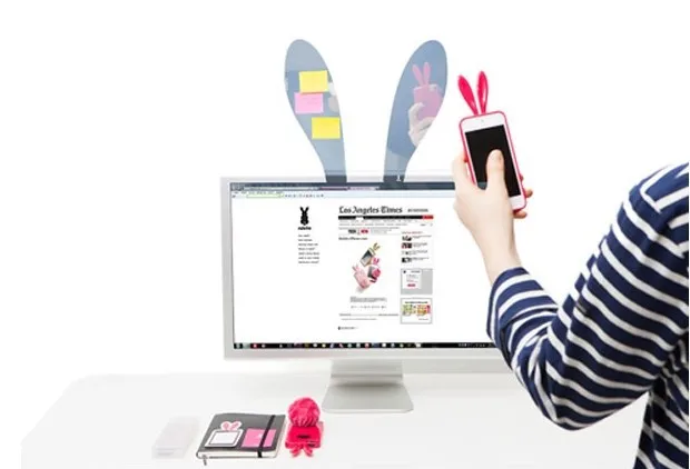 2014-New-Arrival-rabbit-ear-shape-computer-monitor-memo-board-bunny-ear ...