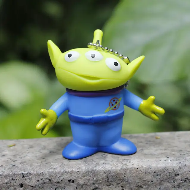 3pcs/set 7cm Three Eyes Toy Story Figure Aliens Toys Keychain Alien ...