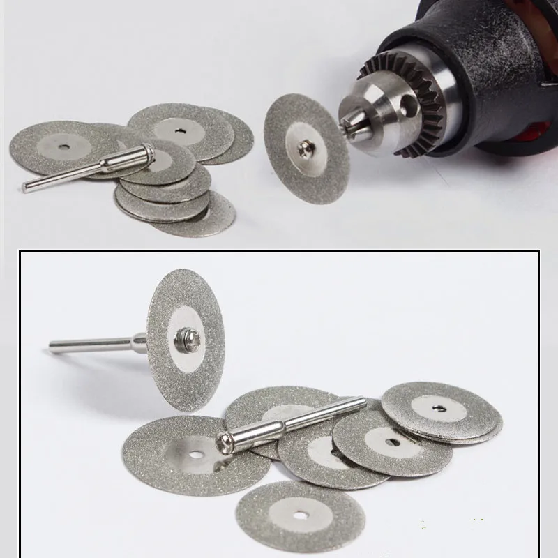 10Pcs-Diamond-Cutting-Disc-Electric-Drill-Rotary-Tool-Circular-Saw ...