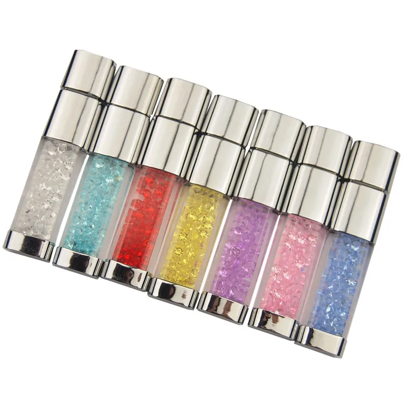 Pendrive cristal luz de LED USB2.0, flash drive 128MB 4GB 8GB 16GB 32GB ...