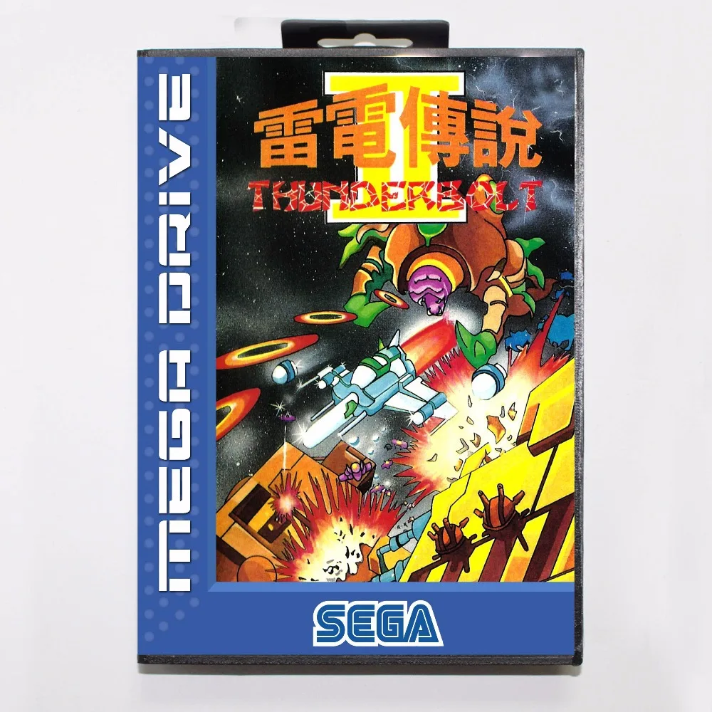 Thunderbolt Ii 16 Bit Md Game Card With Retail Box For Sega Mega Drive ...